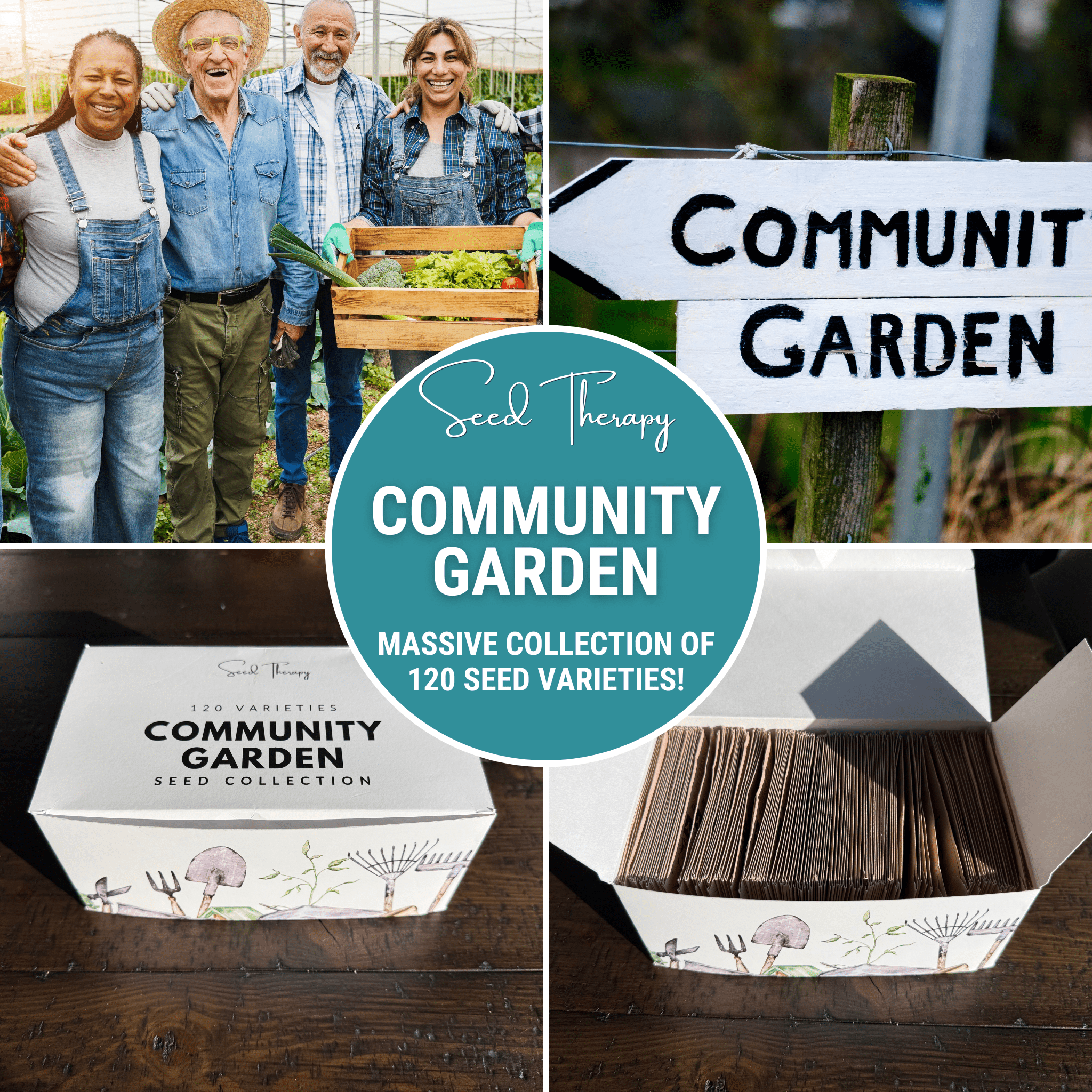 Community Garden Survival Seed Vault – 120 Seed Varieties ...